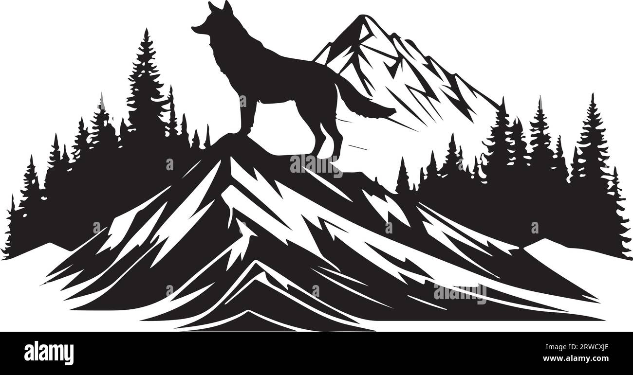 The great wolf Stock Vector Images - Alamy