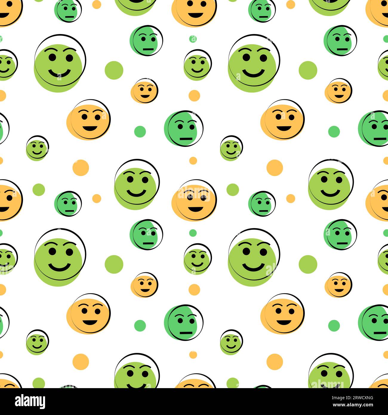 Seamless texture with emoticons Stock Vector Image & Art - Alamy