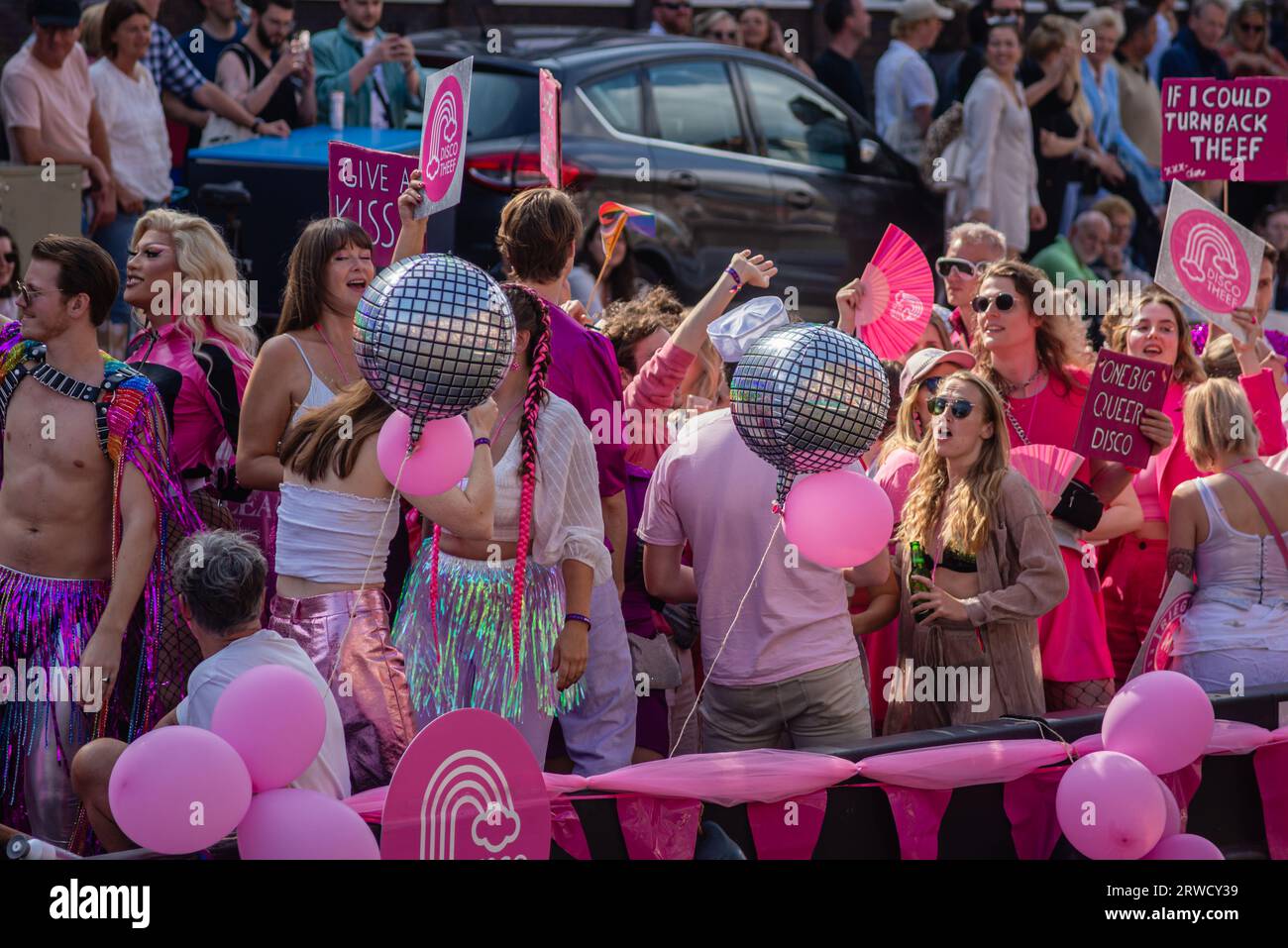September 2, 2023, Leiden, Netherlands, First Pride with colorful ...