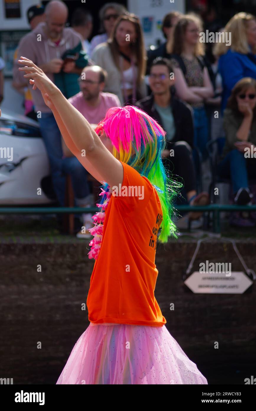 September 2, 2023, Leiden, Netherlands, First Pride with colorful ...