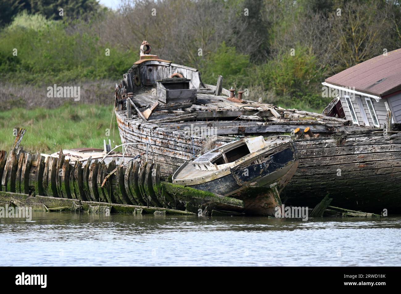 Rotting wooden boats hi-res stock photography and images - Alamy