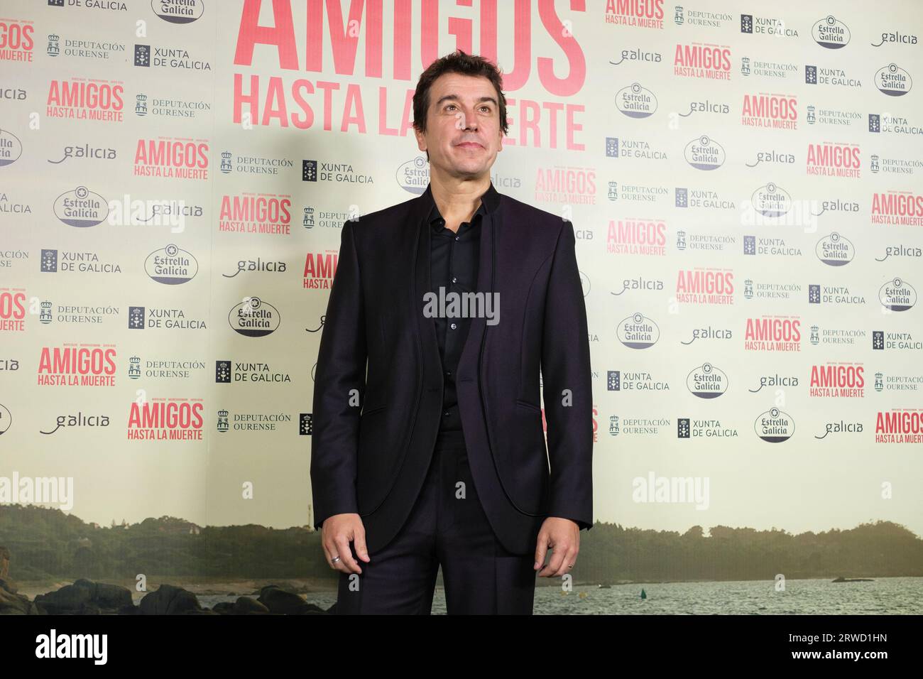 Javier veiga during the photocall of the premiere of the film "Friends ...