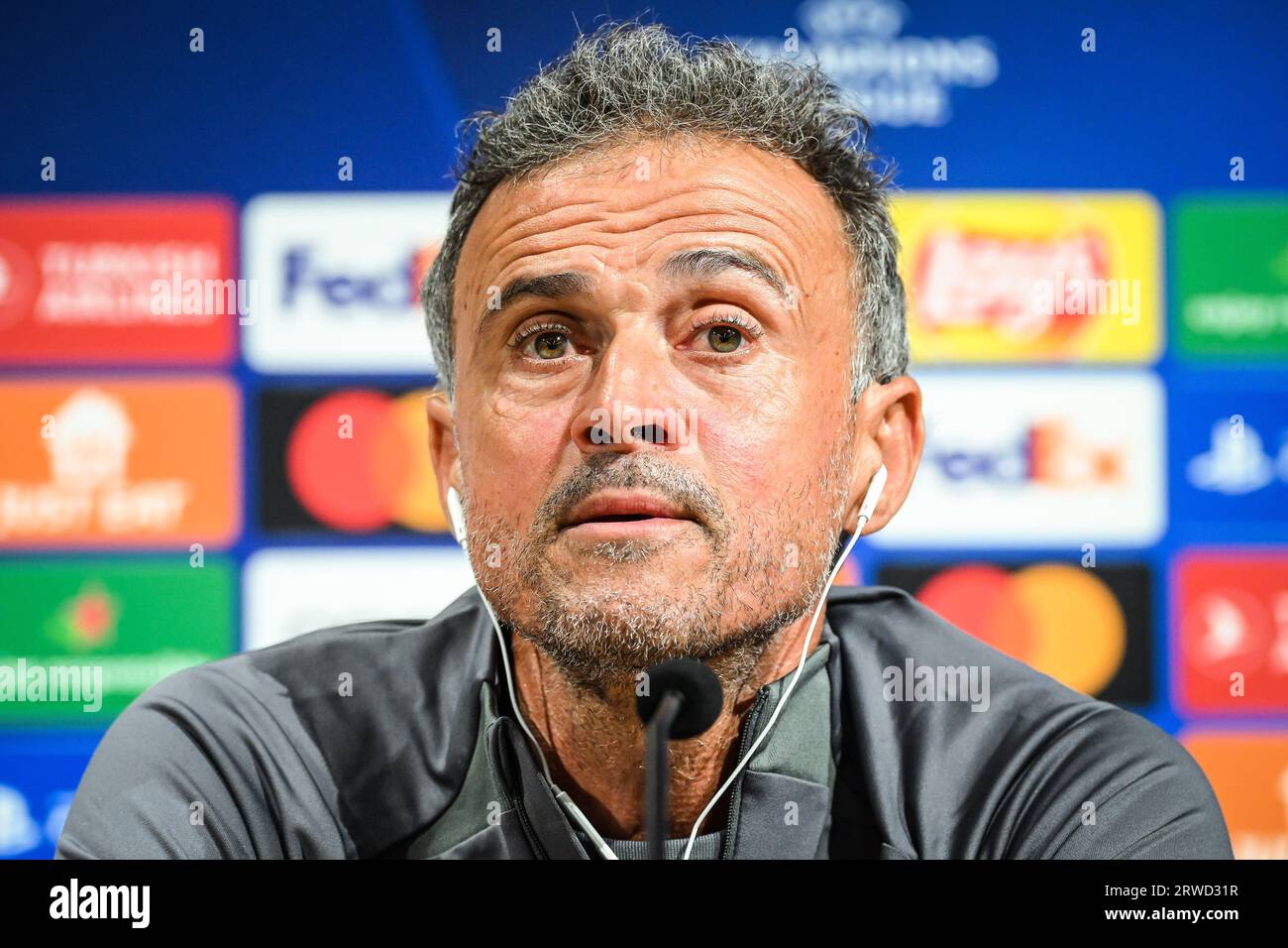 Poissy, France, France. 18th Sep, 2023. Luis ENRIQUE of PSG during a ...