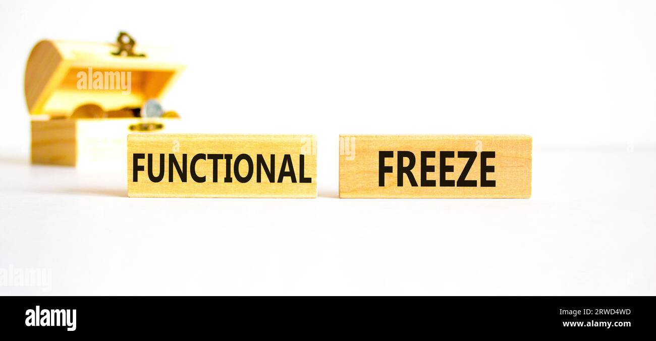 Functional freeze symbol. Concept words Functional freeze on beautiful ...