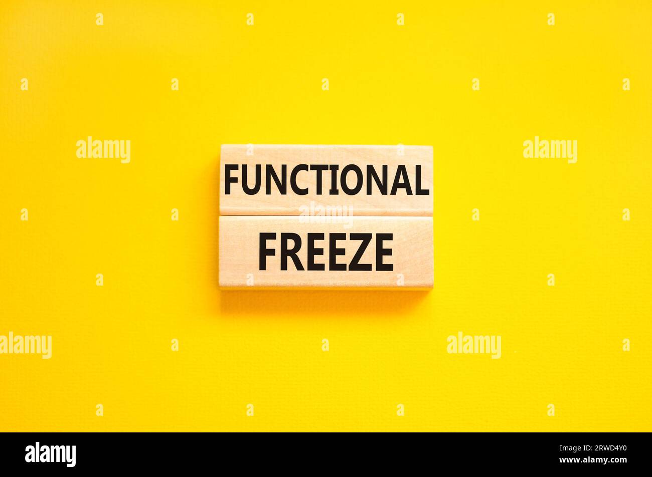 Functional freeze symbol. Concept words Functional freeze on beautiful ...