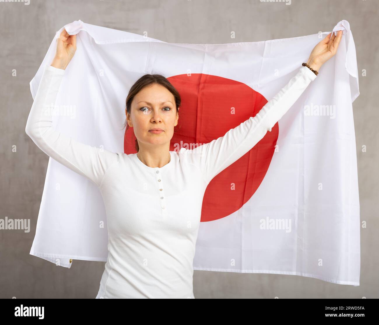 Flag japan japanese waving hi-res stock photography and images - Alamy