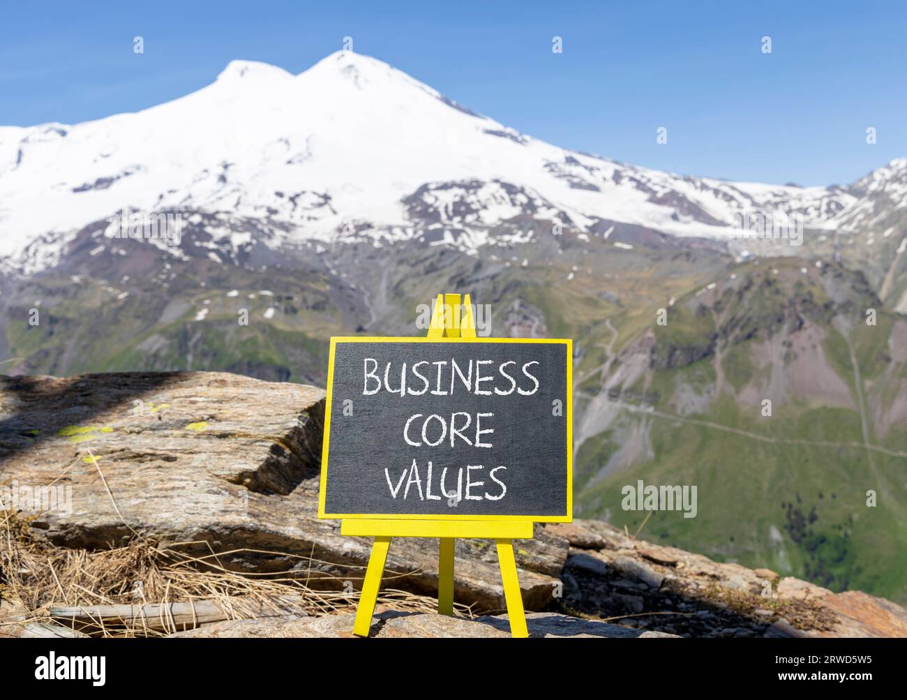 Business core values symbol. Concept words Business core values on ...