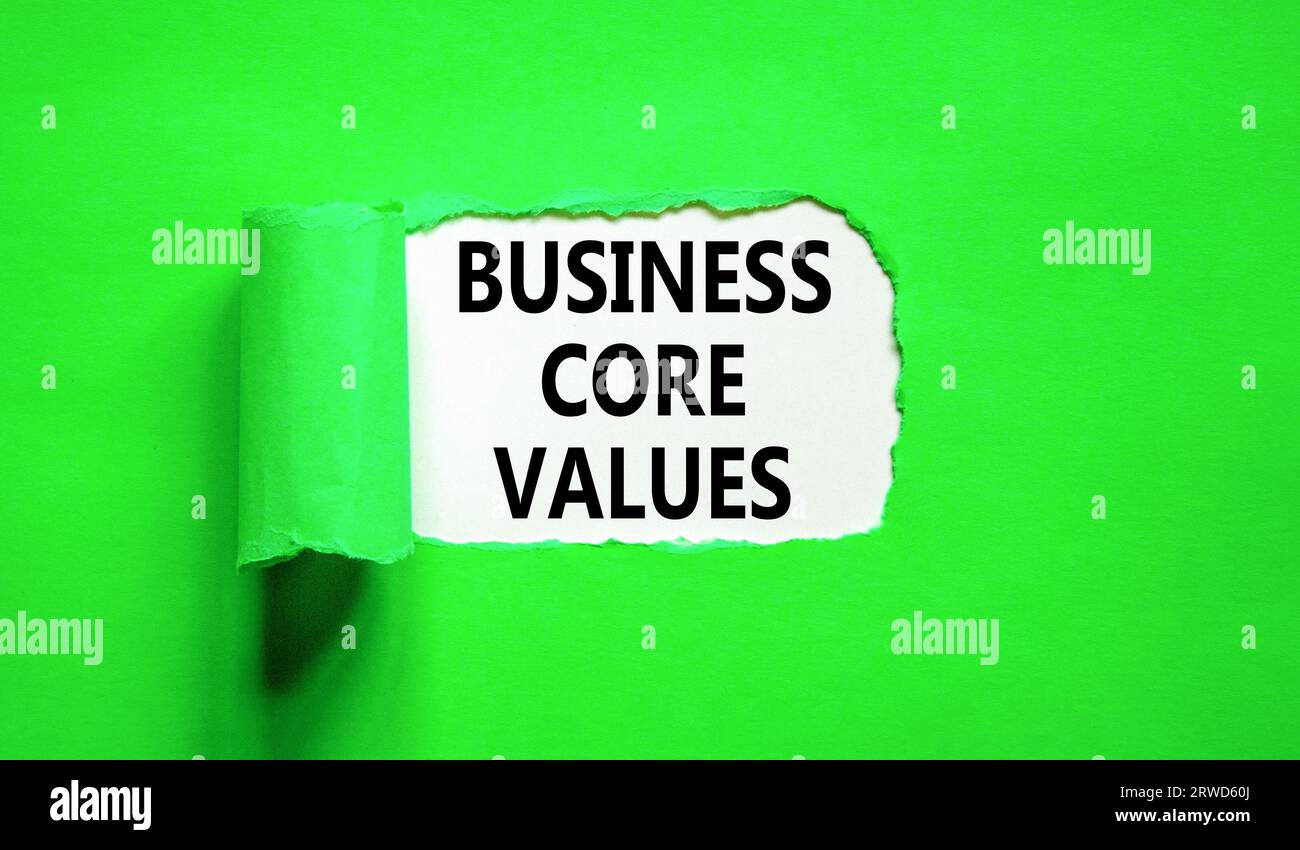 Business core values symbol. Concept words Business core values on ...