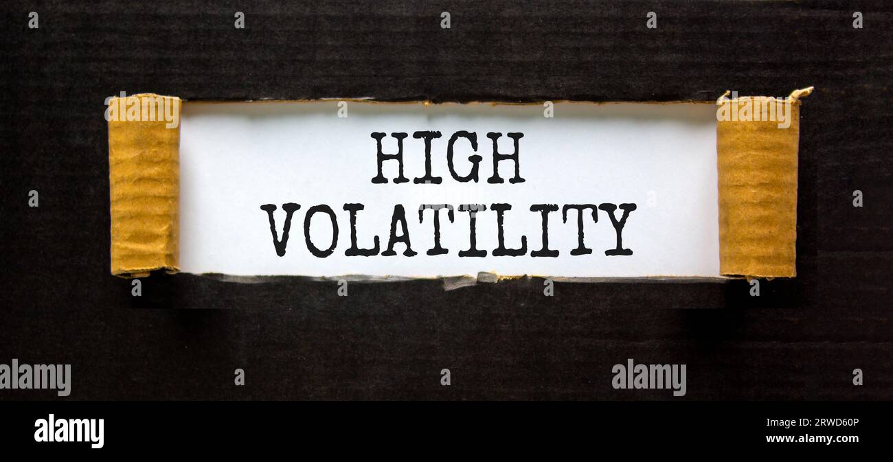 High volatility symbol. Concept words High volatility on beautiful ...