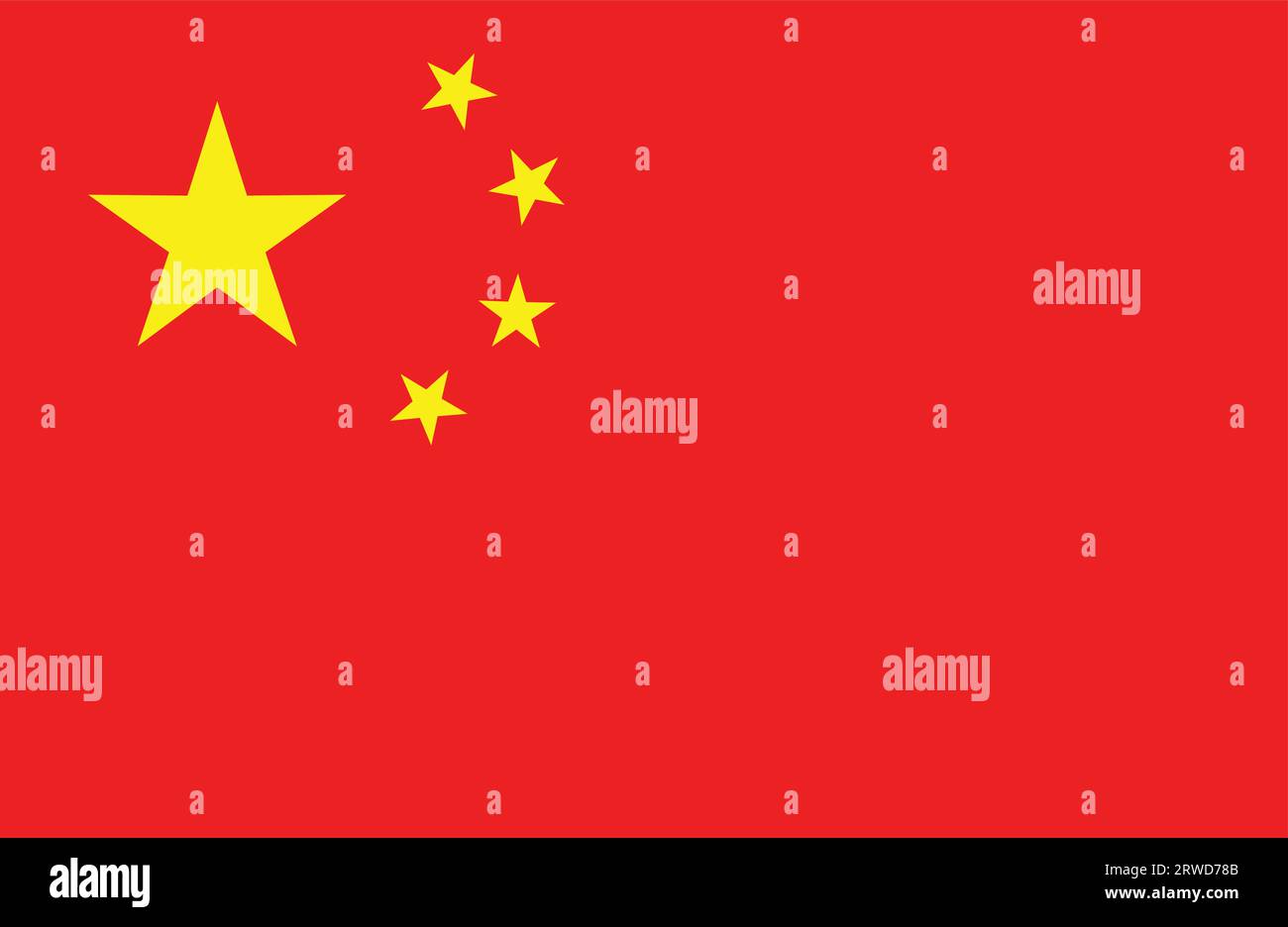 China flag vector national color banner. China flag chinese asia ...