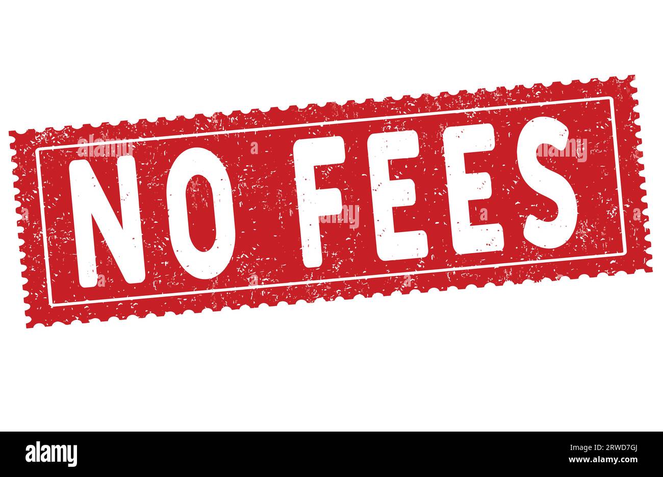 No fees grunge rubber stamp on white background, vector illustration Stock Vector Image & Art ...