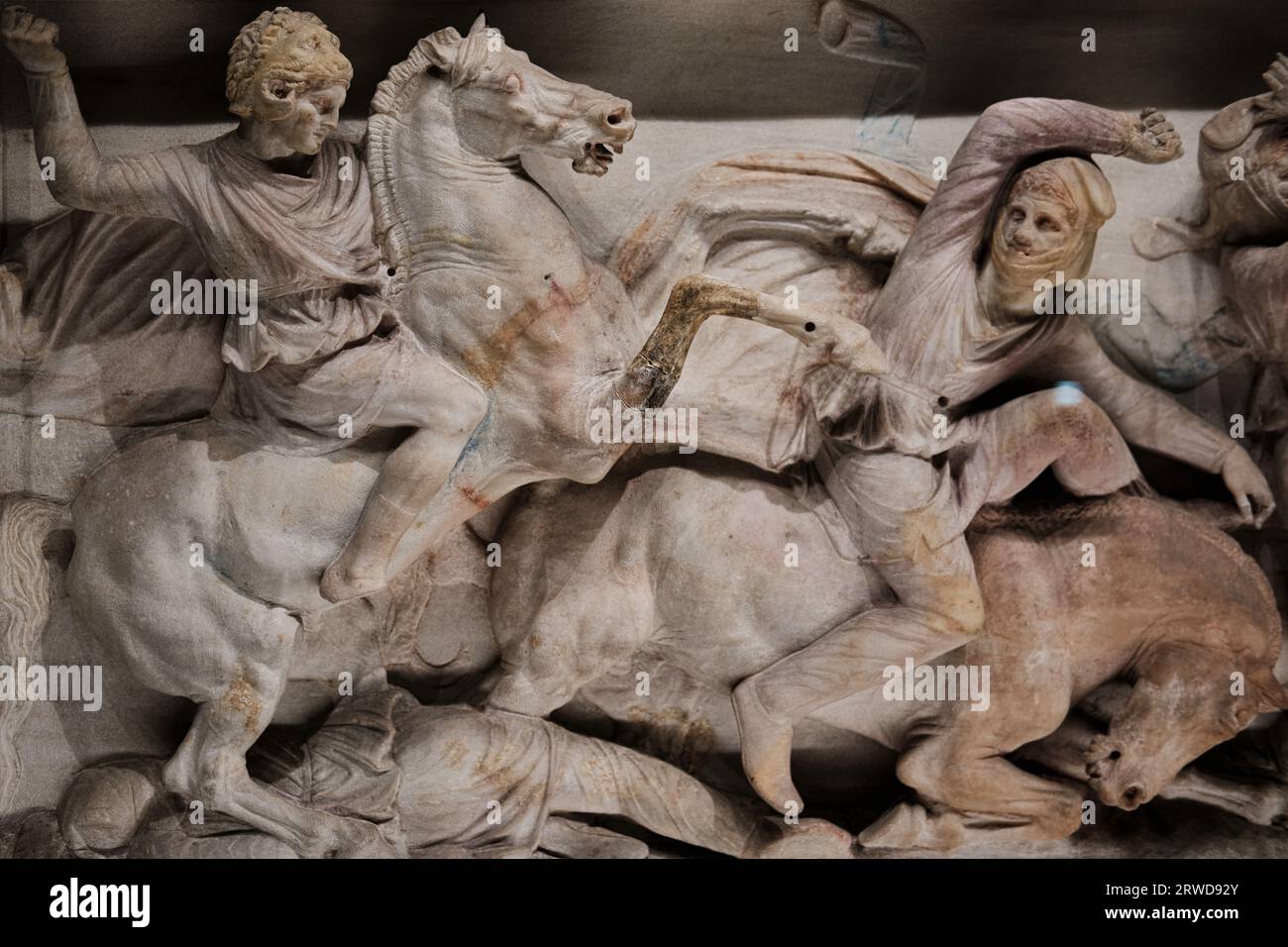 Istanbul, Turkey - September 16 2023: Alexander Sarcophagus in Istanbul ...