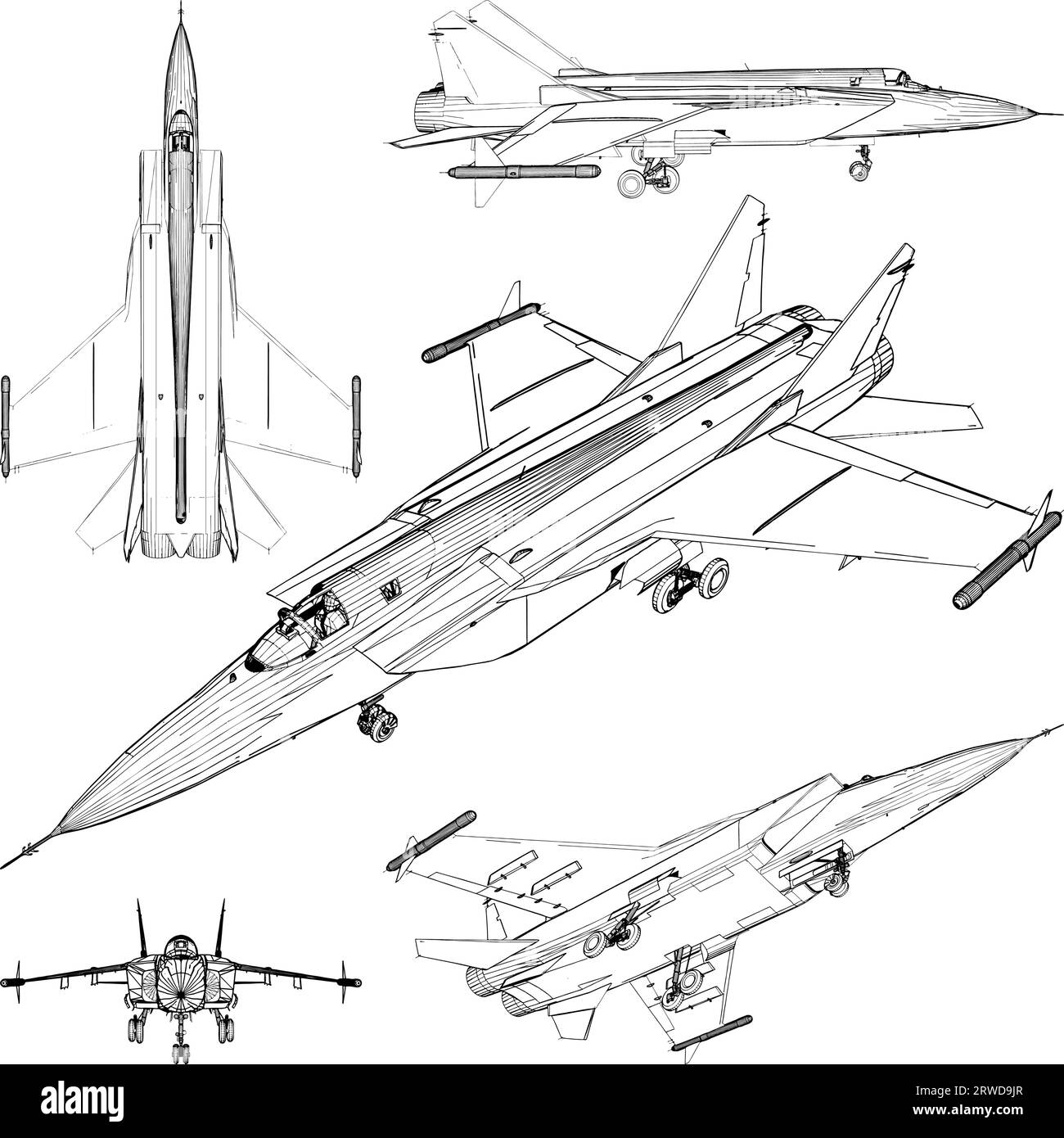 Military fighter jets Stock Vector Images - Alamy