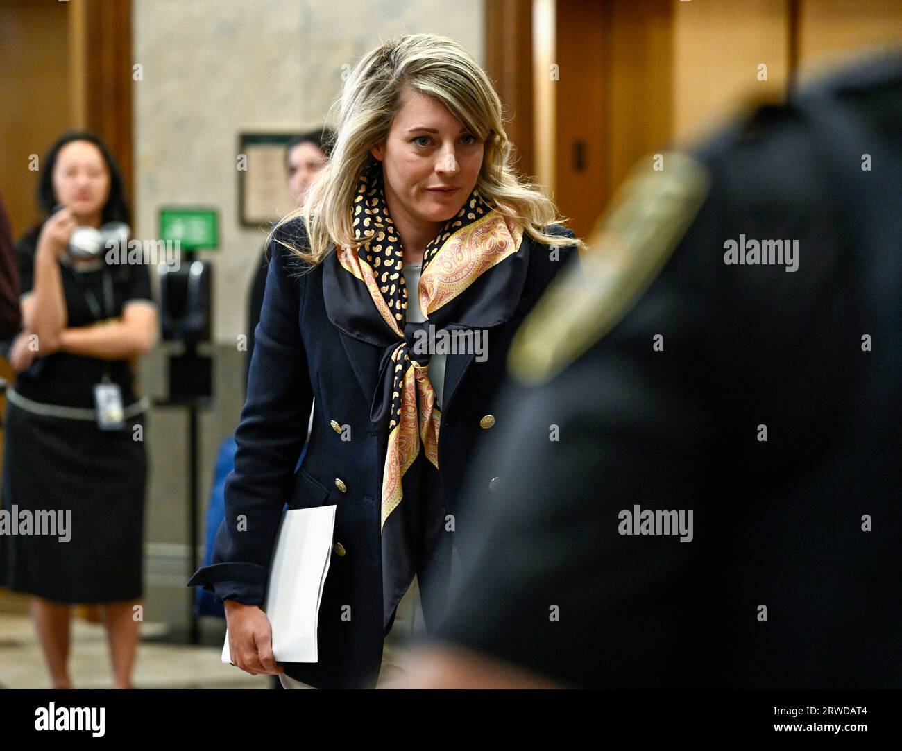 Ottawa, Can. 18th Sep, 2023. Minister of Foreign Affairs Melanie Joly ...