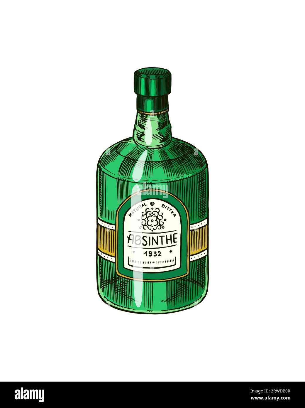 Vintage Absinthe Bottle