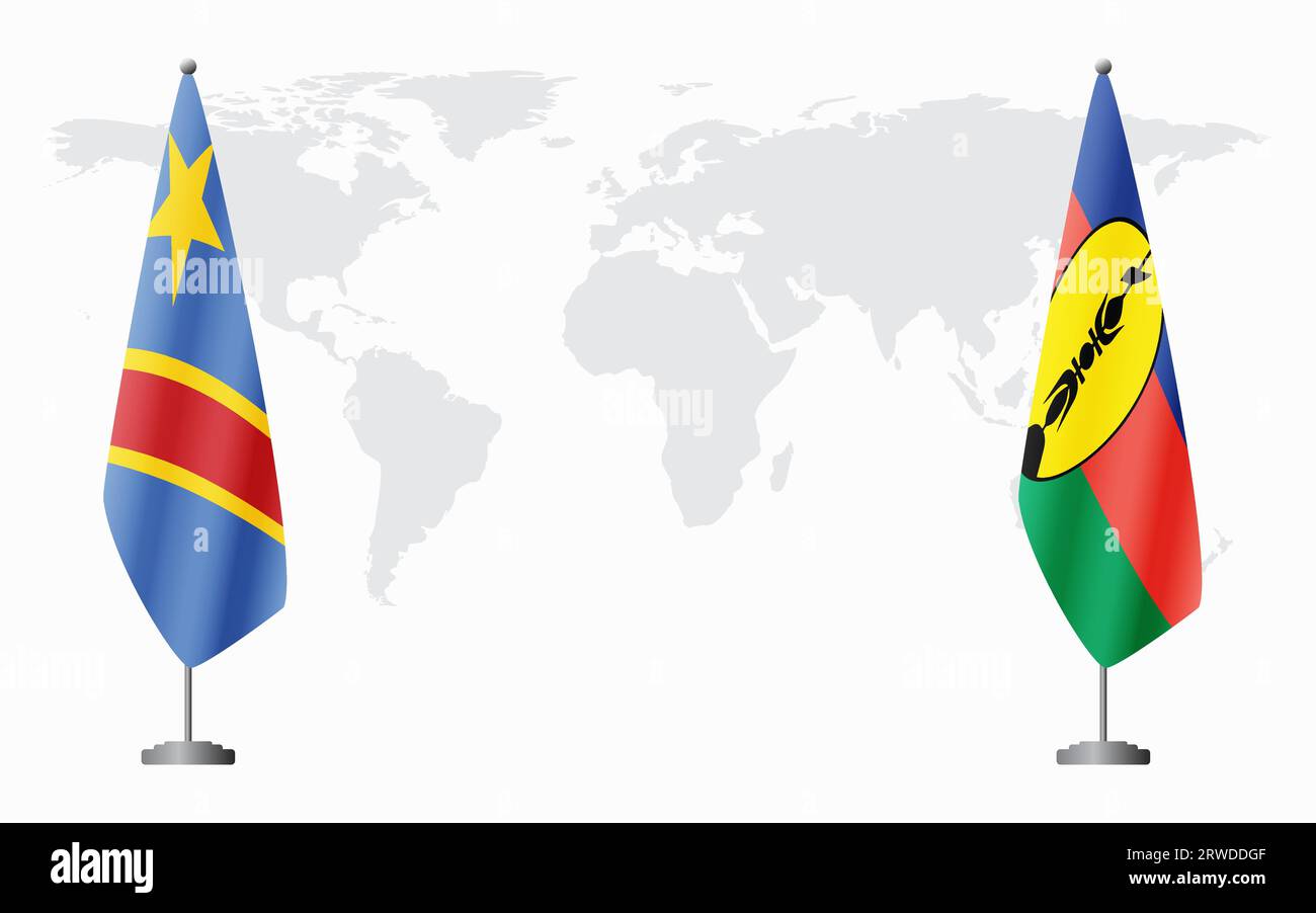 Republic congo new map flag hi-res stock photography and images - Alamy