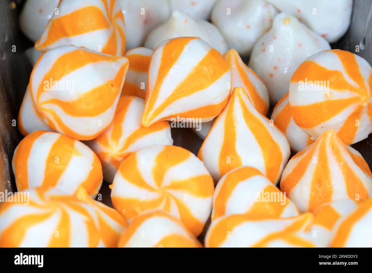 Chinese traditional food material - fried glutinous rice cakes Stock ...