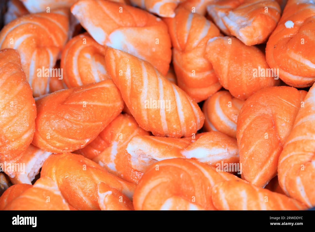 Chinese traditional food material - fried glutinous rice cakes Stock ...