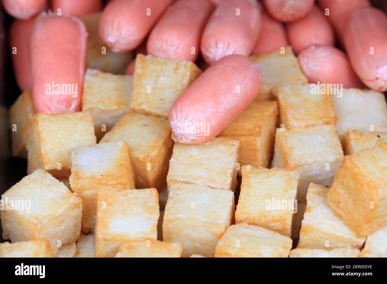 Traditional Chinese food -- ham and tofu Stock Photo - Alamy