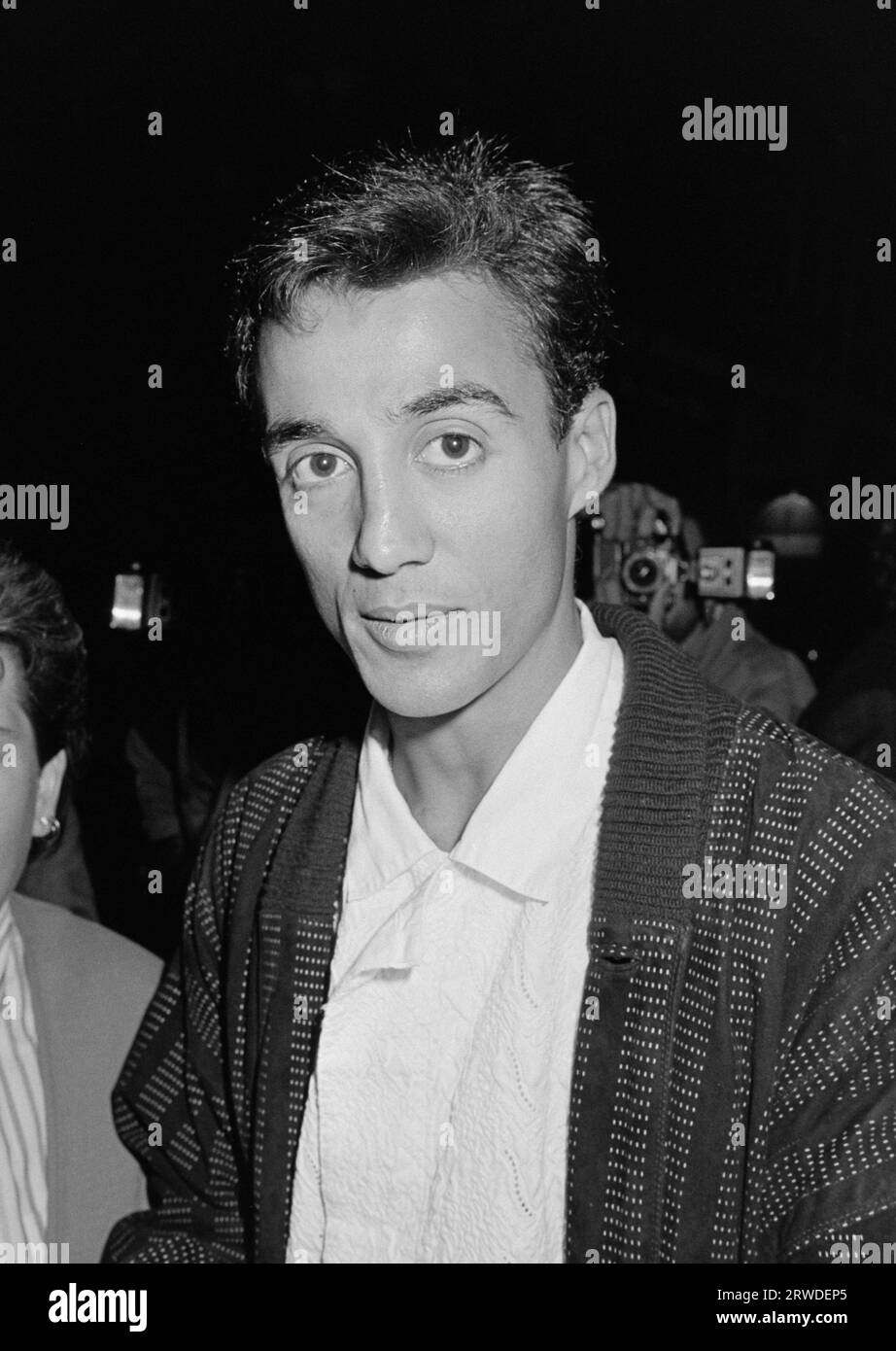 LONDON, UK. September 03, 1986: Wham singer Andrew Ridgeley at a party ...