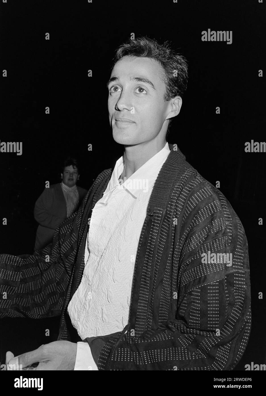 LONDON, UK. September 03, 1986: Wham singer Andrew Ridgeley at a party ...