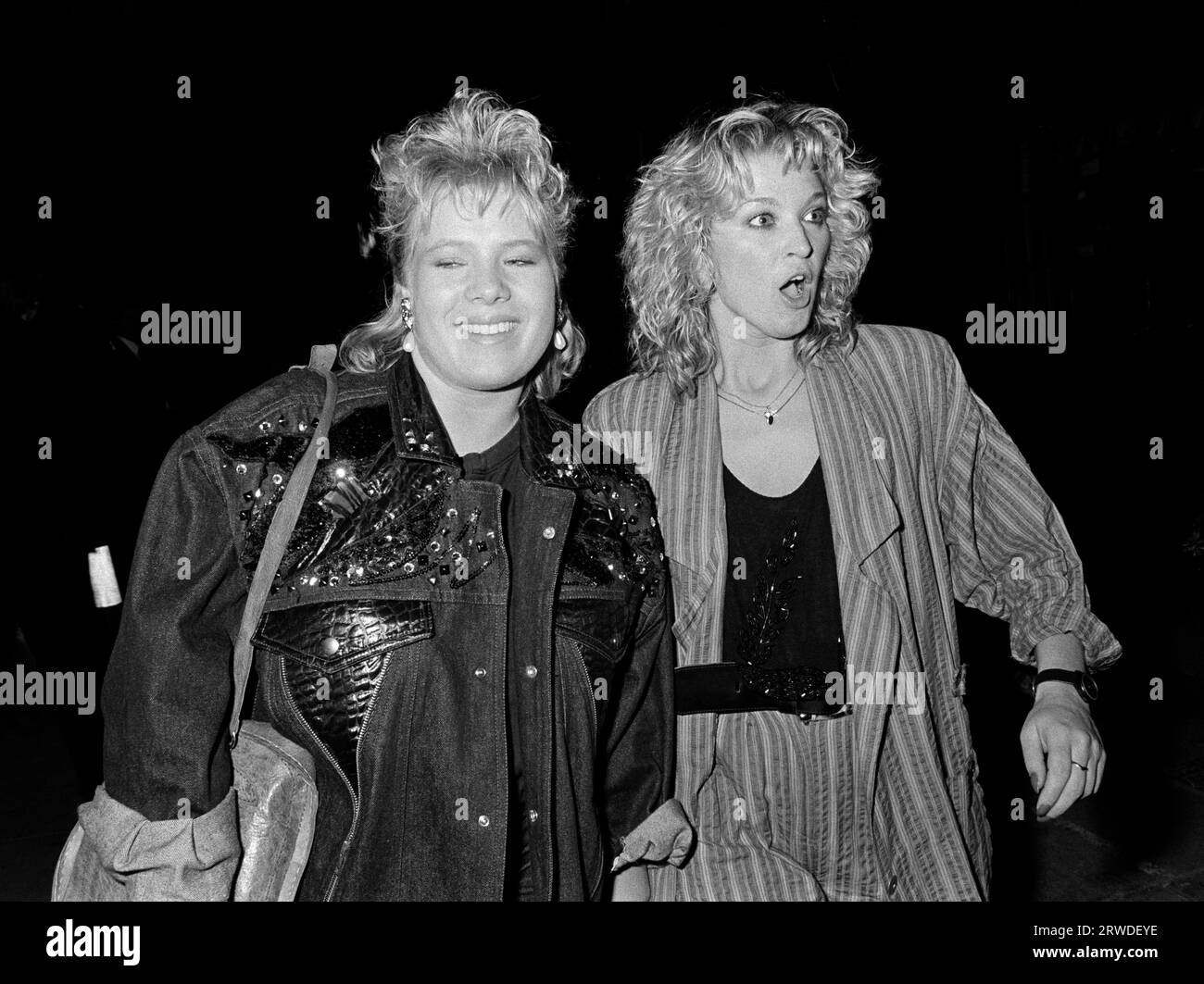 LONDON, UK. September 12, 1986: Eastenders stars Letitia Dean and ...