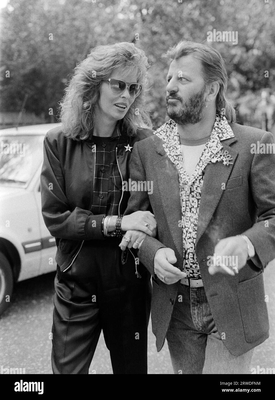 LONDON, UK. September 1986: Former Beatle Ringo Starr and wife Barbara ...