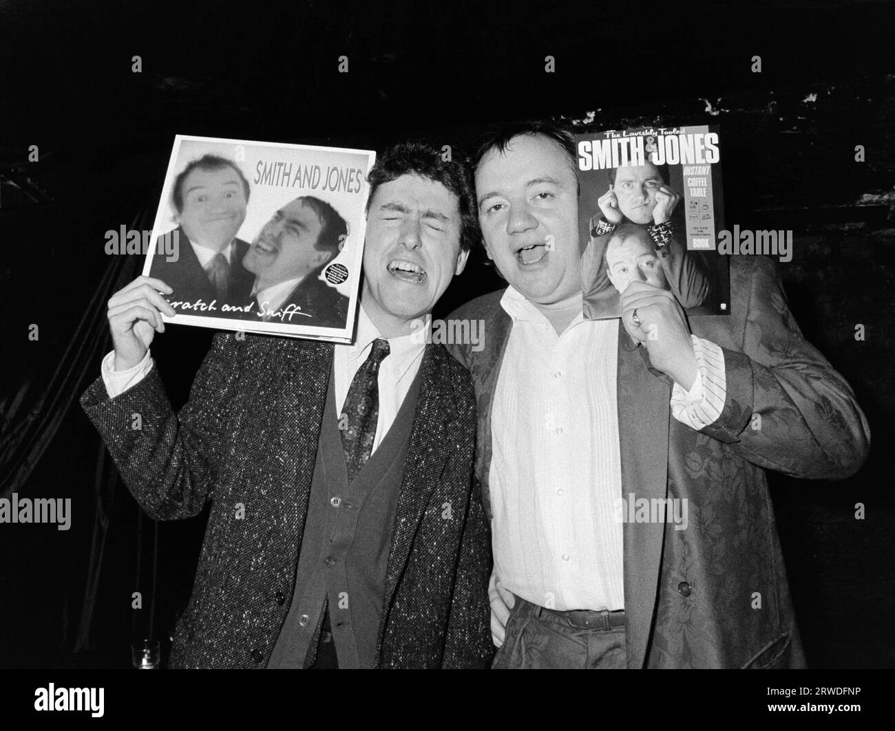 LONDON, UK. November 3, 1986: Actor/comedians Griff Rhys Jones (left ...