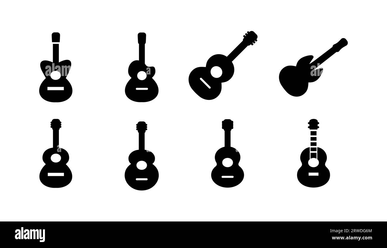 Guitar icon vector. musical instrument sign Stock Vector Image & Art ...