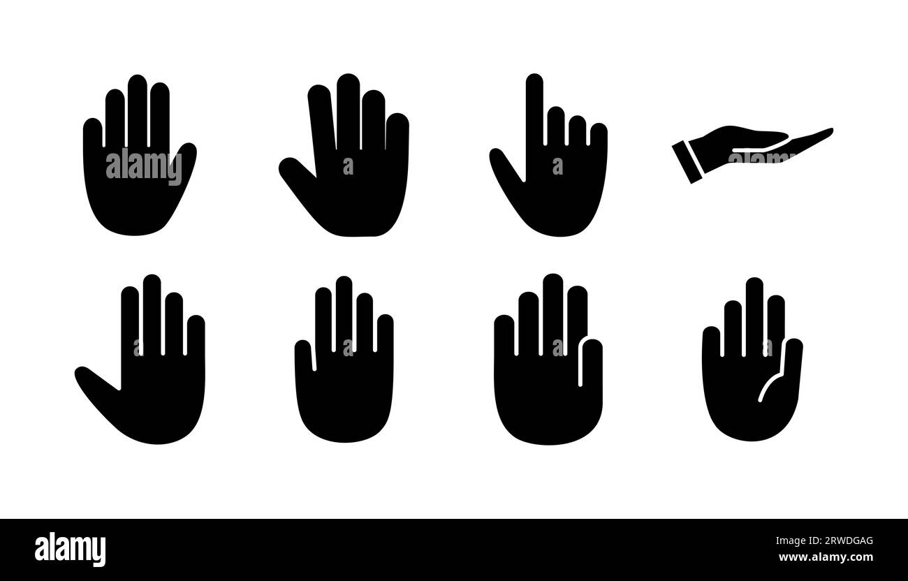 Hand icon vector. hand symbols. palm Stock Vector Image & Art - Alamy