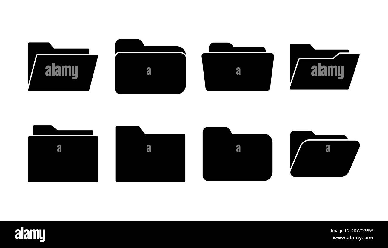 Folder icon vector. document folder icon Stock Vector Image & Art - Alamy