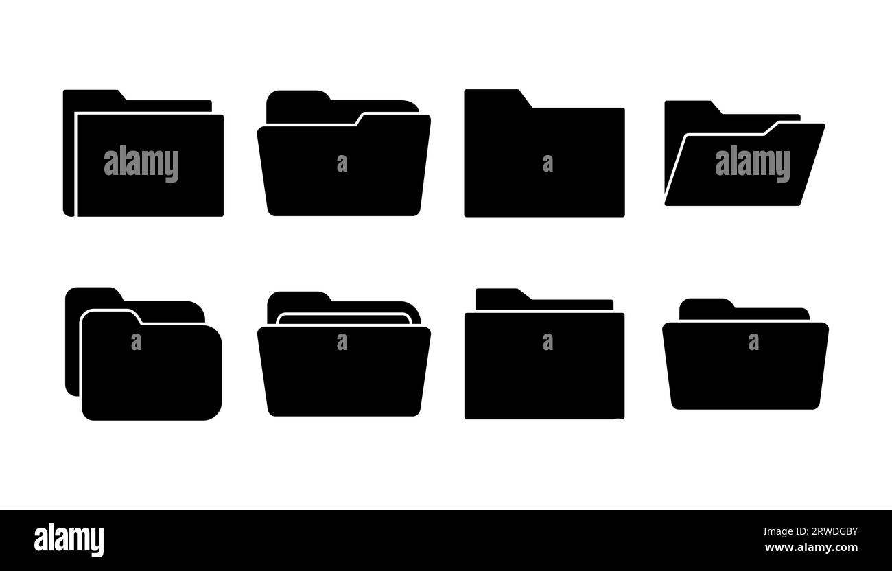 Folder icon vector. document folder icon Stock Vector Image & Art - Alamy