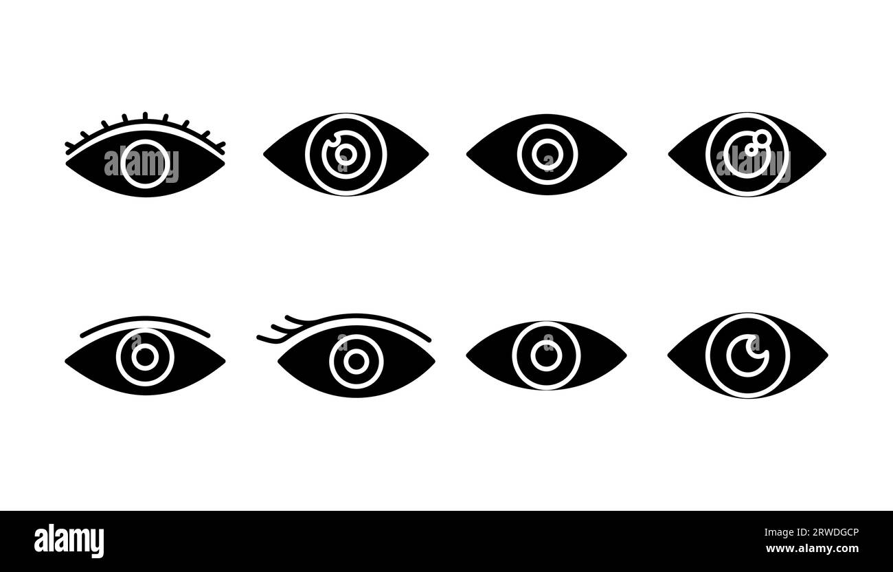Eye icon. Look and Vision icon. Eye vector icon Stock Vector Image ...