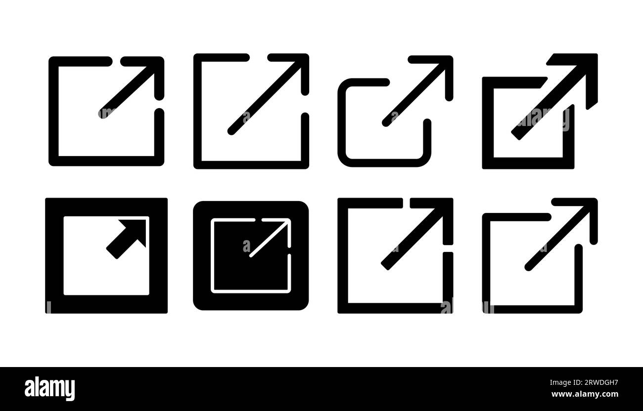 External link icon vector. hyperlink chain symbol. download, share ...