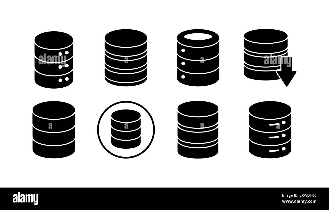 Database Icon Vector Server Icon Storage Stock Vector Image And Art Alamy
