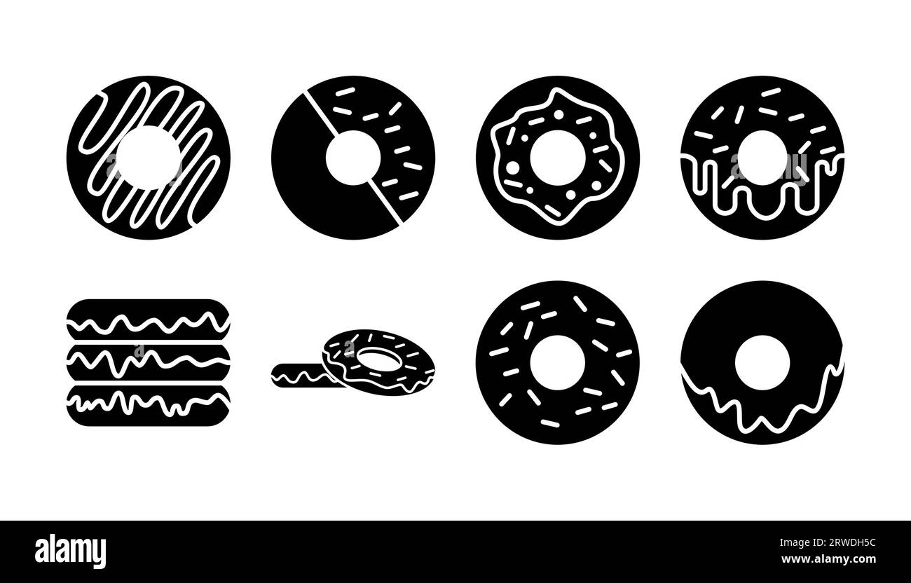 Donut icon vector. doughnut icon. donut logo Stock Vector Image & Art ...