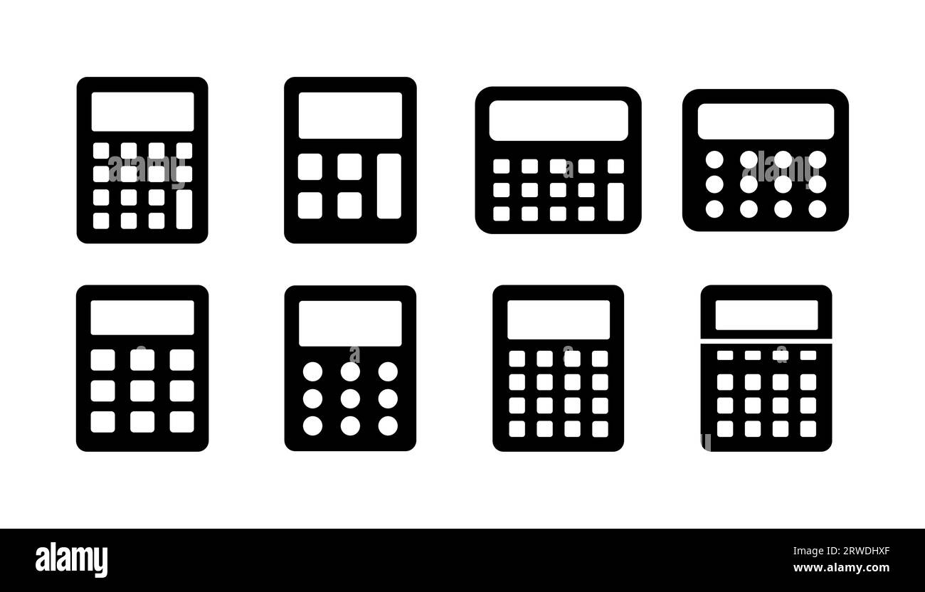 Calculator icon vector. math icon. finances sign Stock Vector Image & Art - Alamy