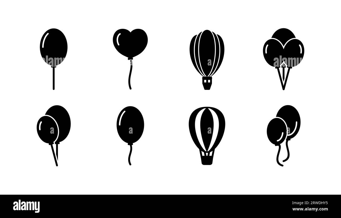 Vector air balloon Cut Out Stock Images & Pictures - Alamy