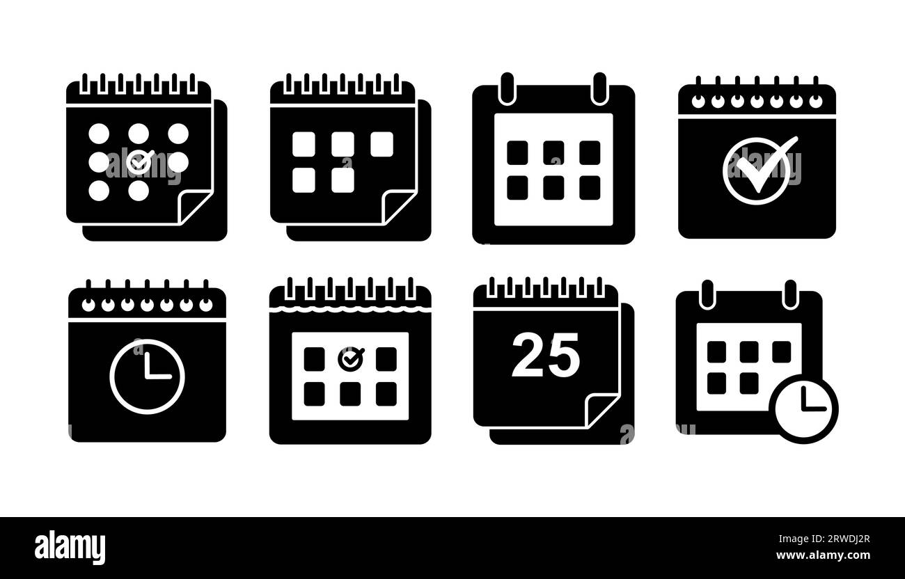 calendar icon vector. Calender symbol Stock Vector Image & Art - Alamy