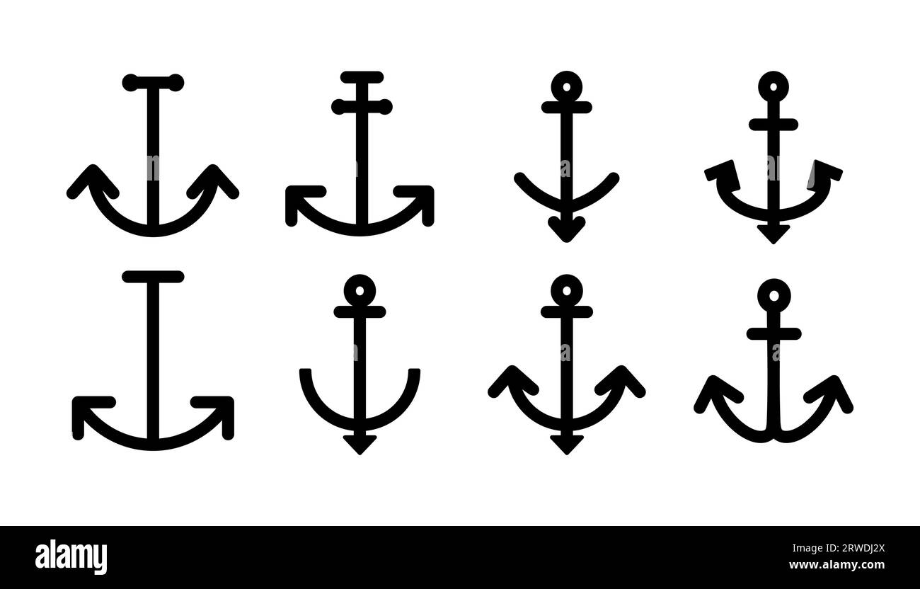 Anchor icon vector. Anchor sign. marine symbol Stock Vector Image & Art ...