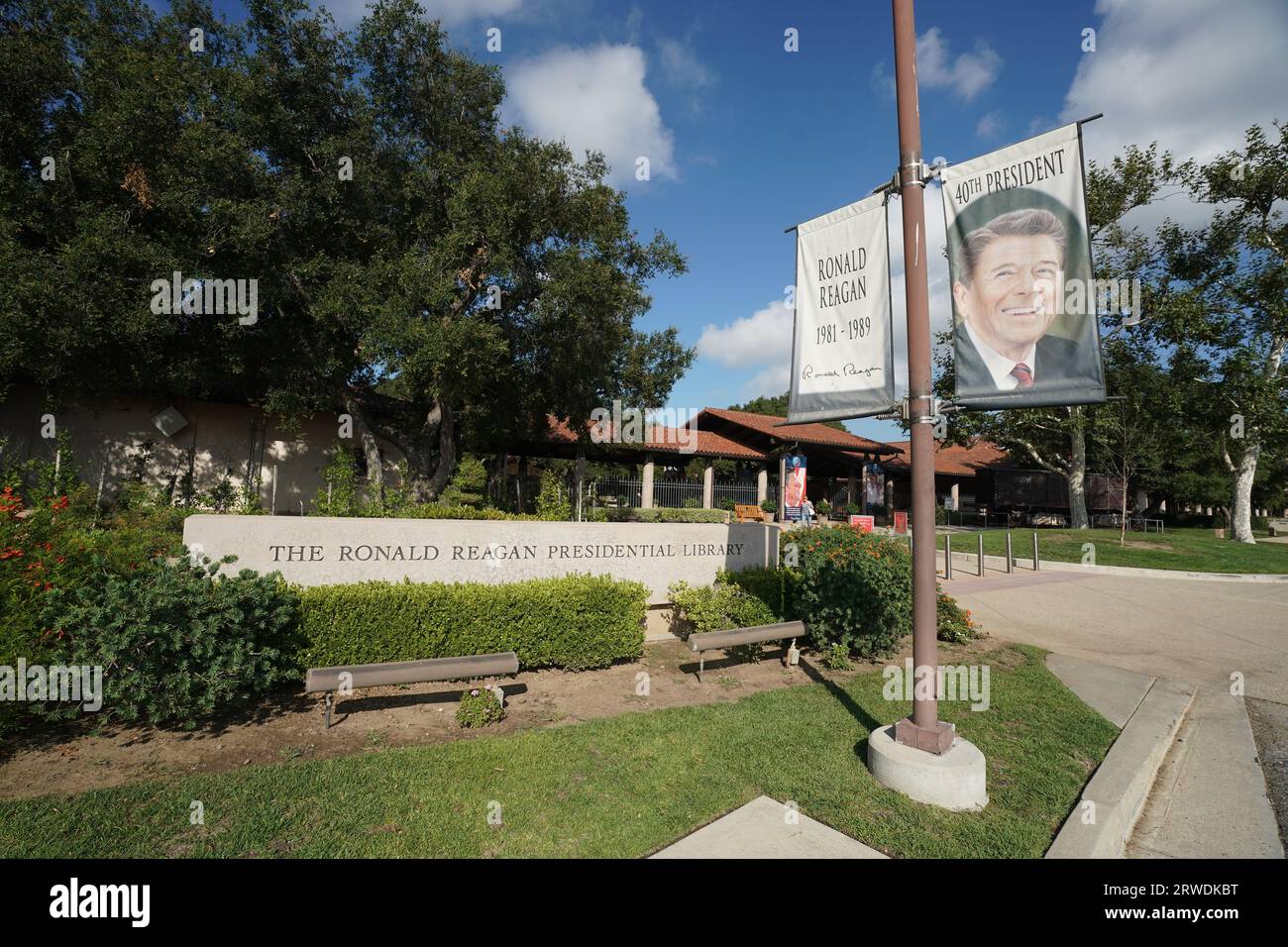 The Ronald Reagan Presidential Library in Simi Valley, California Stock ...