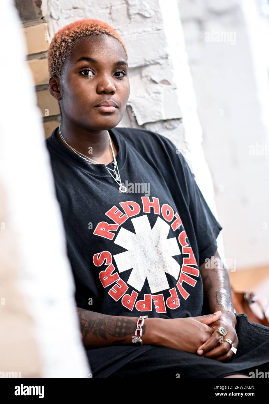 Berlin, Germany. 18th Sep, 2023. British singer and author Arlo Parks ...