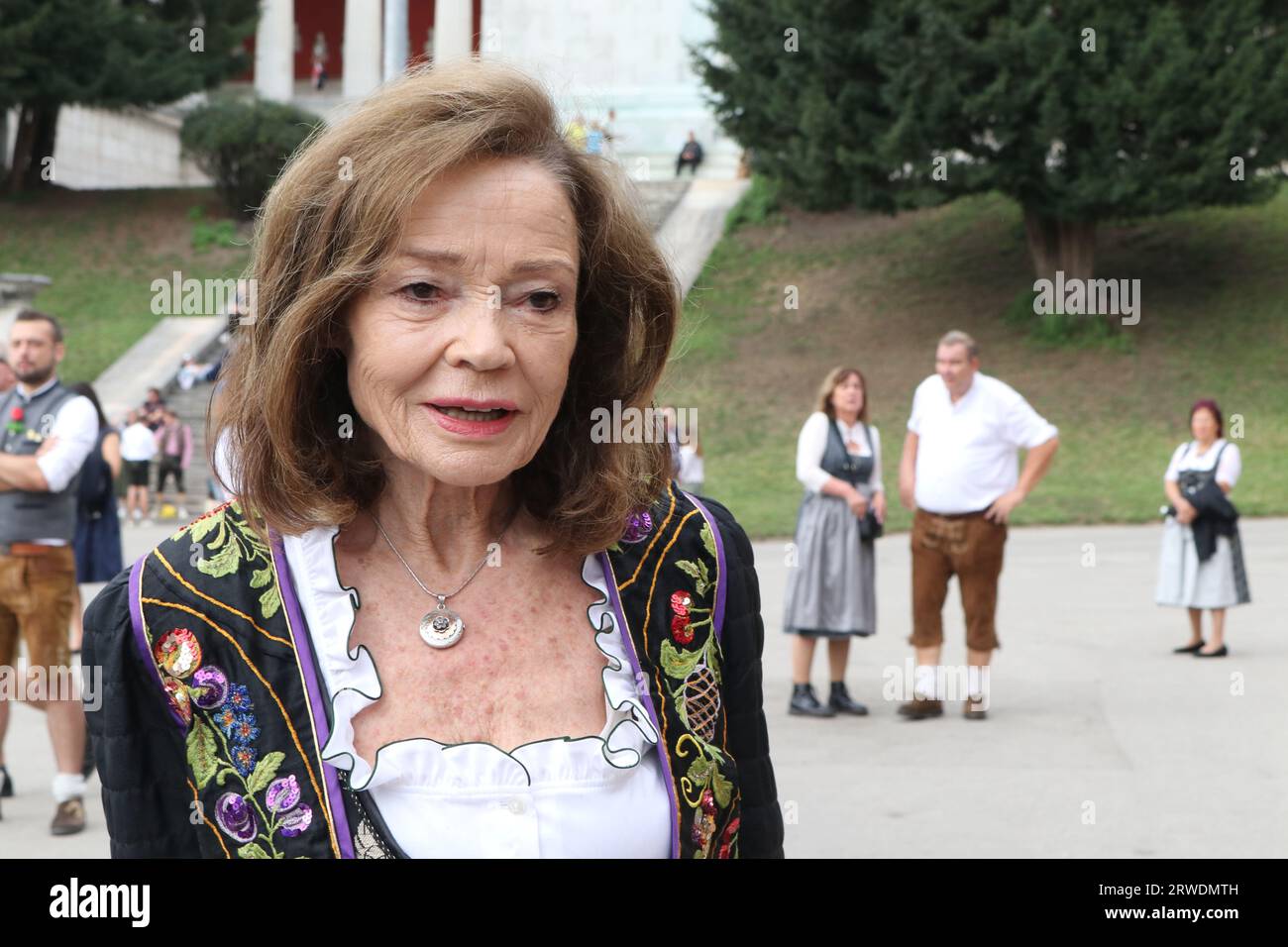 MUNICH, Germany, 18. September 2023: Ann-Katrin Bauknecht LADIES WIESN ...