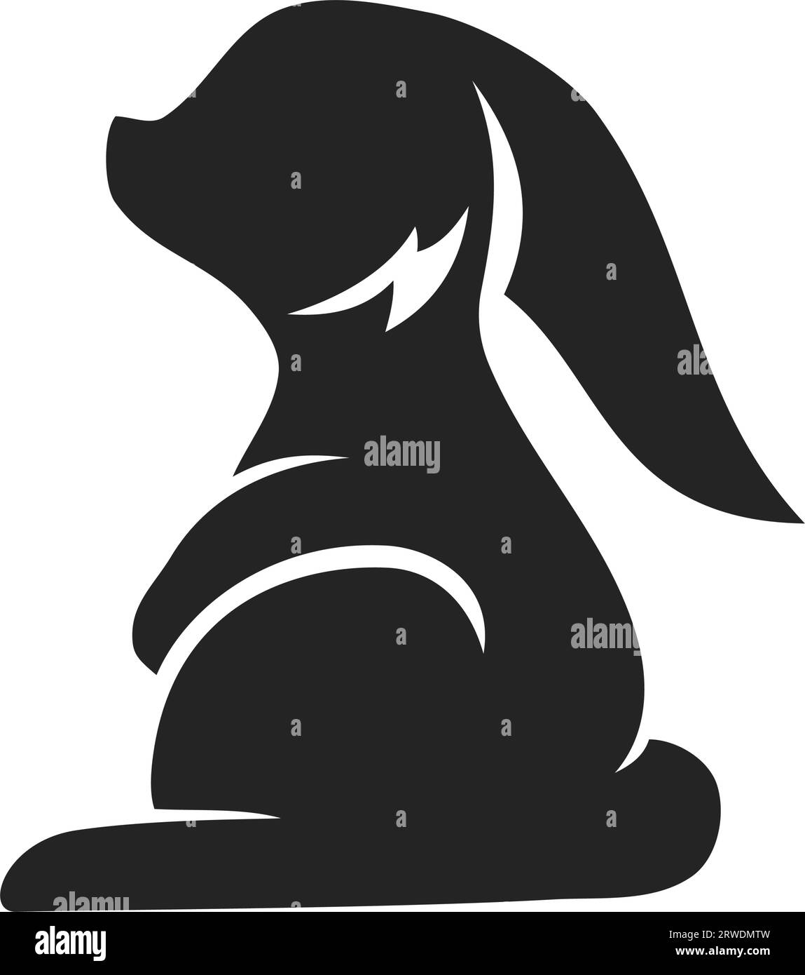 rabbit logo template Isolated. Brand Identity. Icon Abstract Vector ...