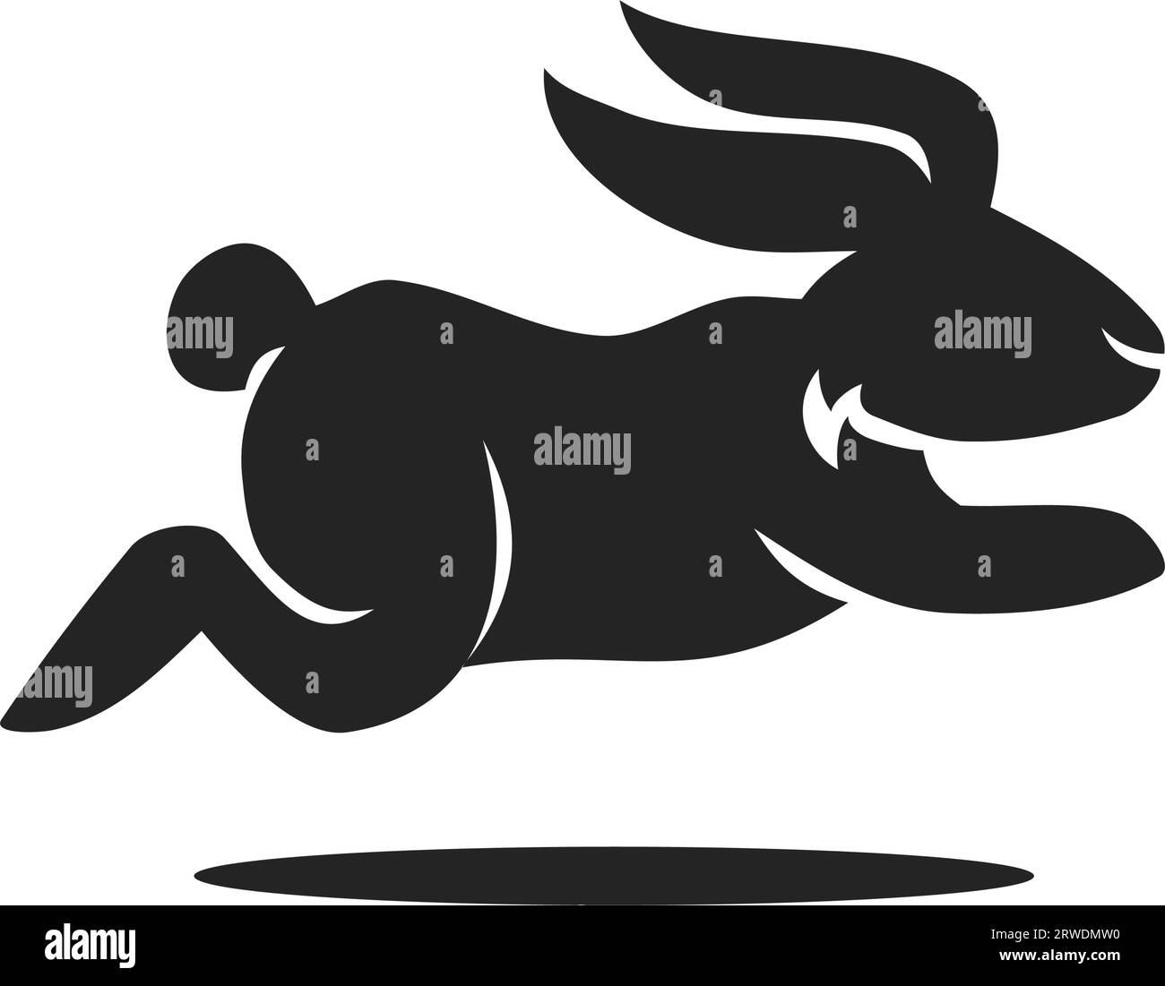 rabbit logo template Isolated. Brand Identity. Icon Abstract Vector ...