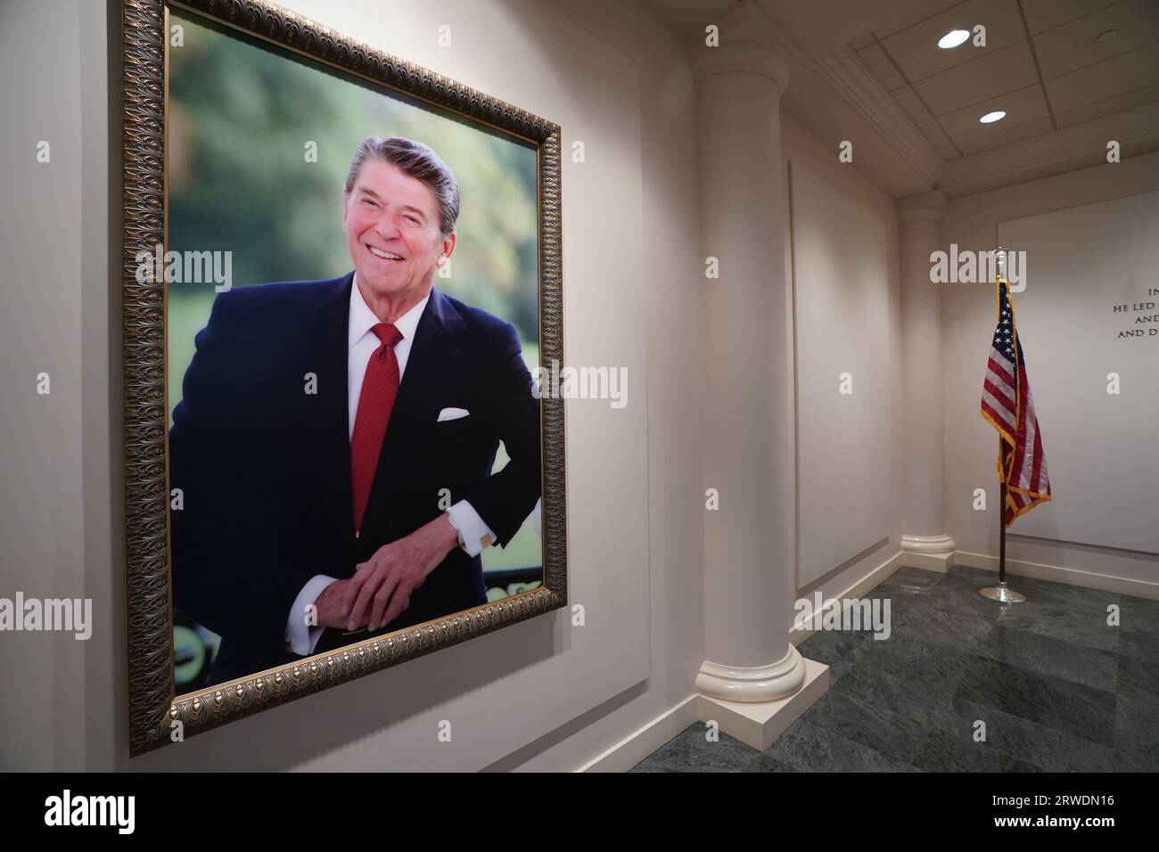 The Ronald Reagan Presidential Library in Simi Valley, California Stock ...