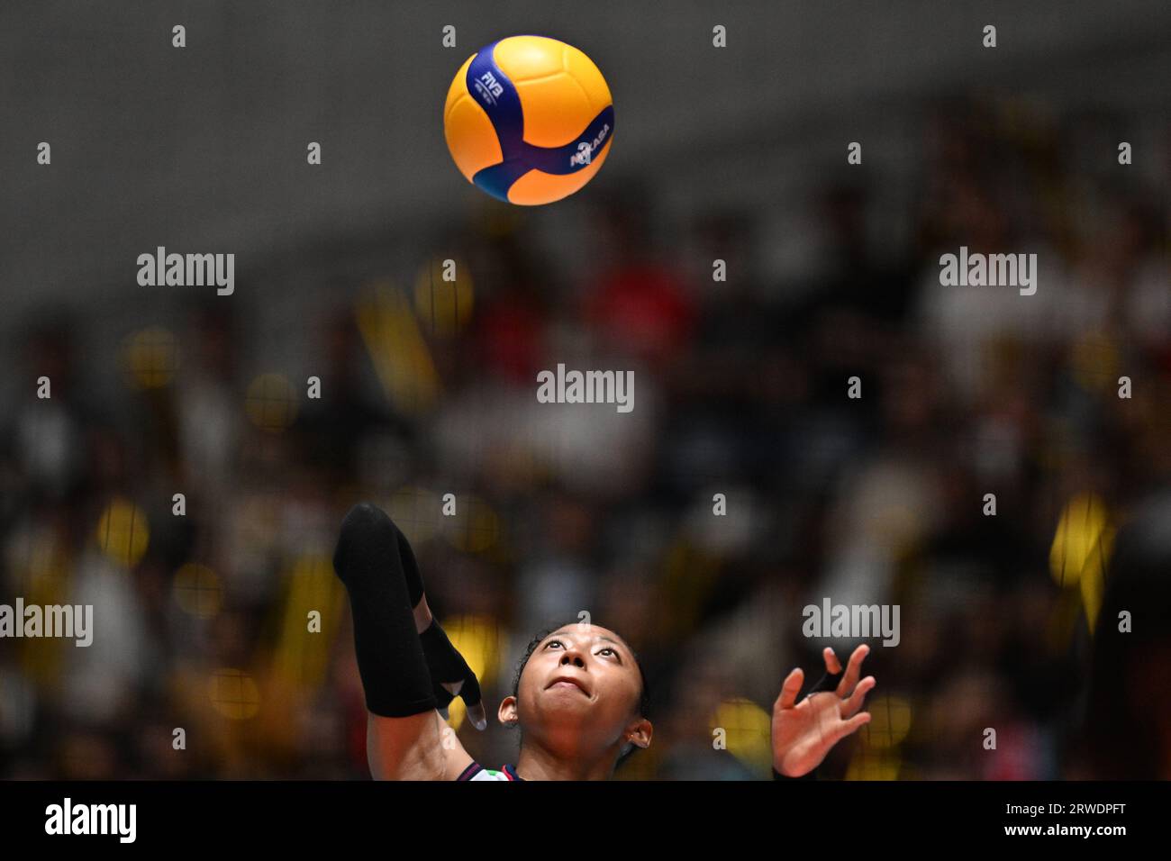 Tokyo, Japan. Credit: MATSUO. 17th Sep, 2023. Airi Miyabe (JPN) Volleyball : FIVB Road To Paris ...