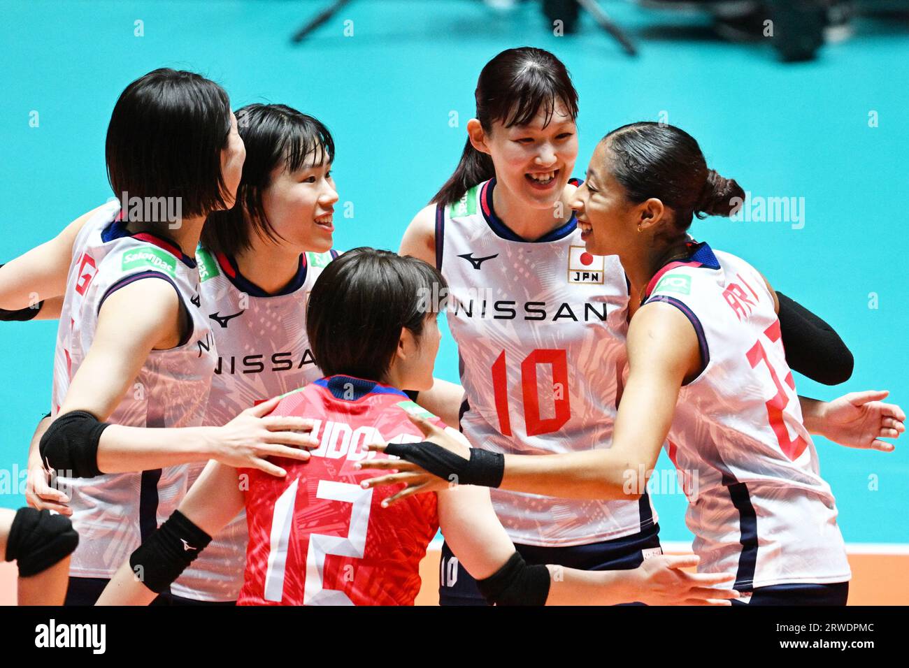 Tokyo, Japan. Credit: MATSUO. 17th Sep, 2023. Japan Women's team group (JPN) Volleyball : FIVB ...