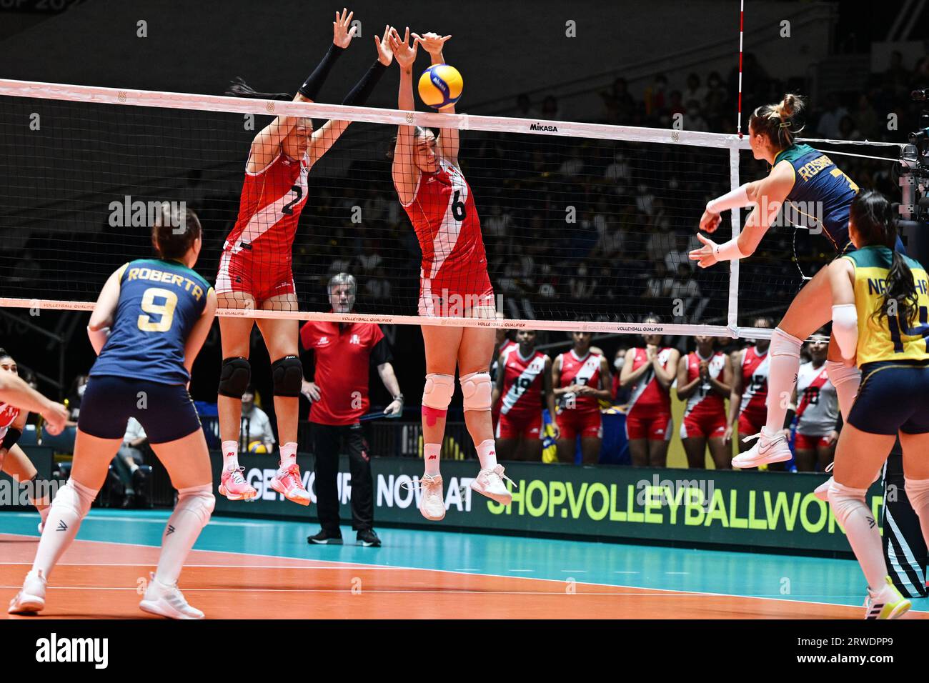 Tokyo, Japan. Credit: MATSUO. 17th Sep, 2023. (L-R) Duarte Alecrim Diana, Vigil Aixa (PER ...