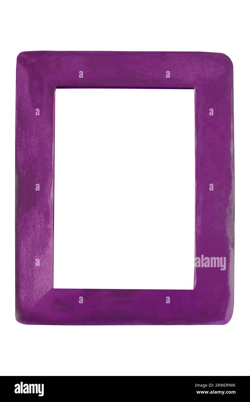 Minimal modern simple purple frame rounded corners chunky style unique ...